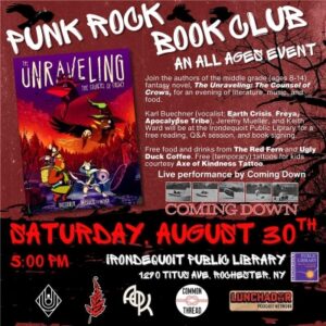 NEXT MONTH (8/30/25) - Punk Rock Book Club and a Live Performance by ...